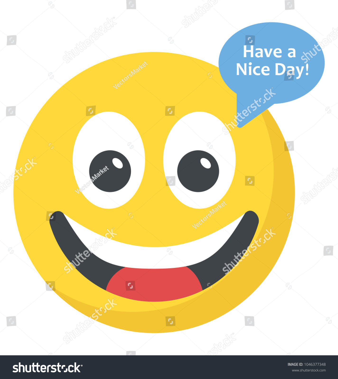 Smiley Face Chat Bubble Defines Chat: vector de stock (libre de ...