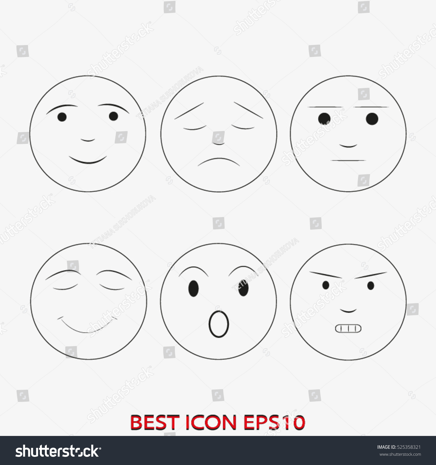 Smiley Humor Vector Icon Eps10 Stock Vector (Royalty Free) 525358321 ...