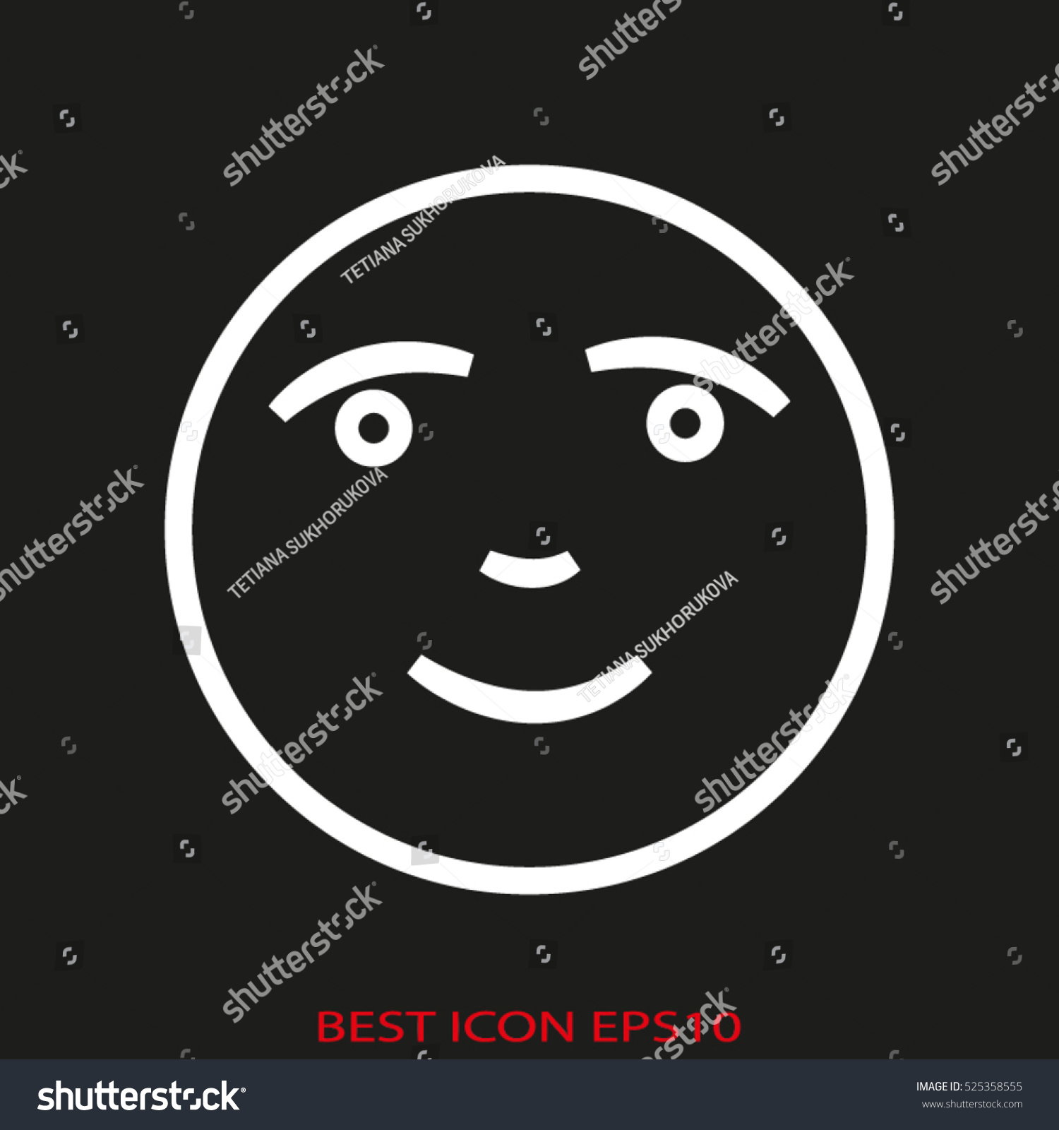 Smiley Humor Vector Icon Eps10 Stock Vector (Royalty Free) 525358555 ...