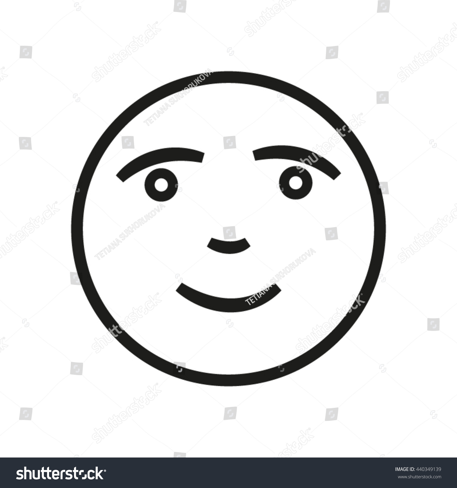 Smiley Mood People Vector Icon Stock Vector (Royalty Free) 440349139 ...
