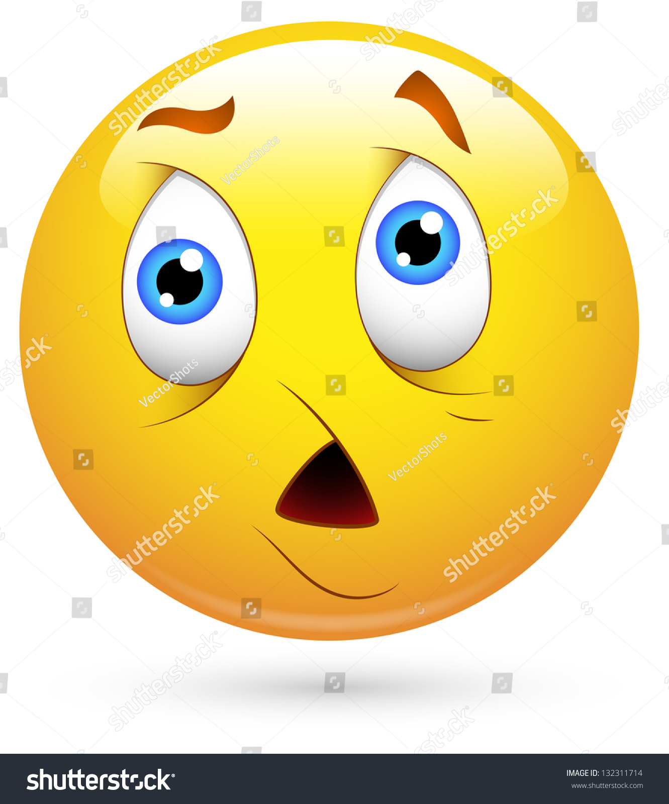 Smiley Vector Illustration Sad Face: เวกเตอร์สต็อก (ปลอดค่าลิขสิทธิ์ ...