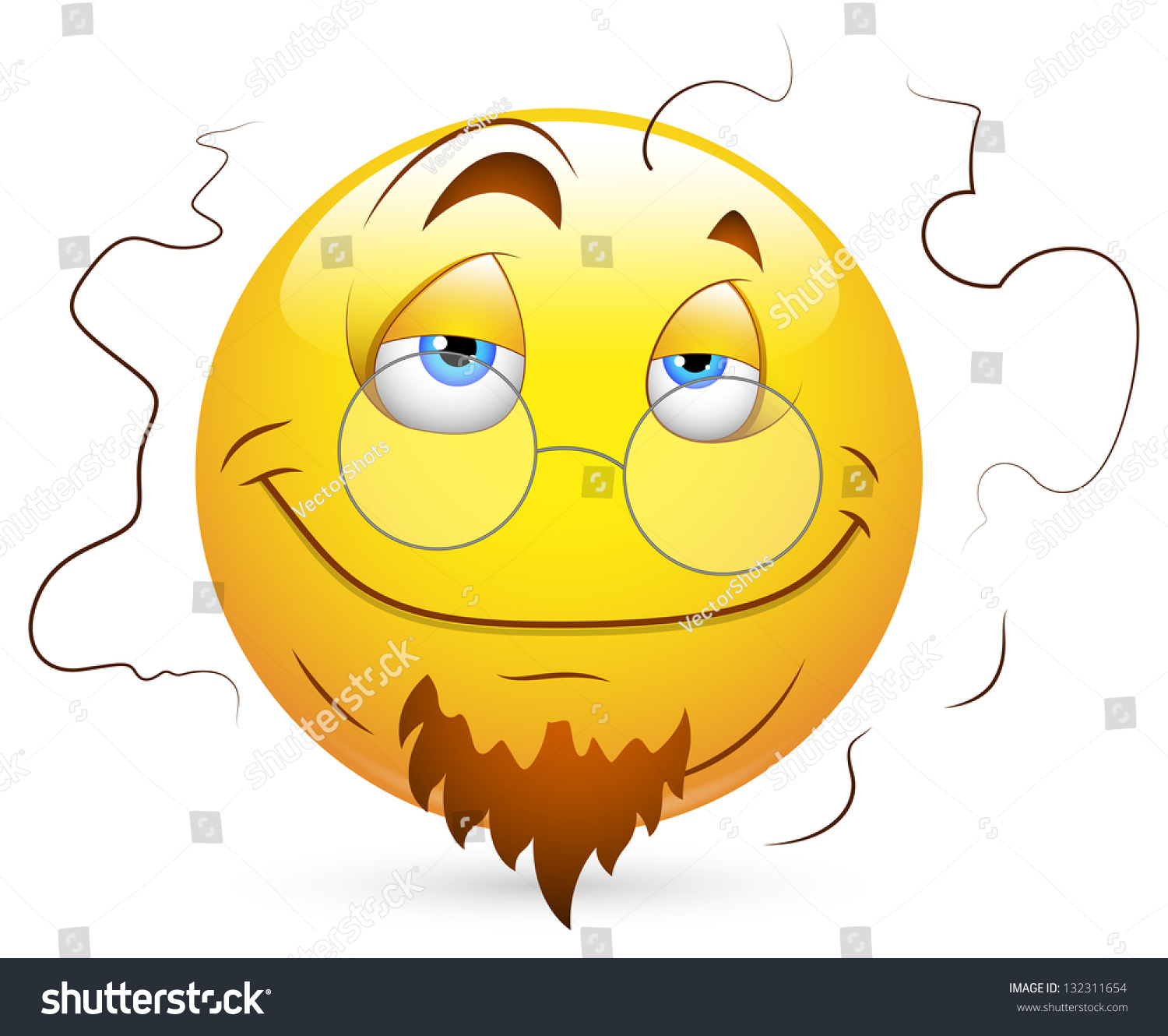 Smiley Vector Illustration Stinky Face: vector de stock (libre de ...