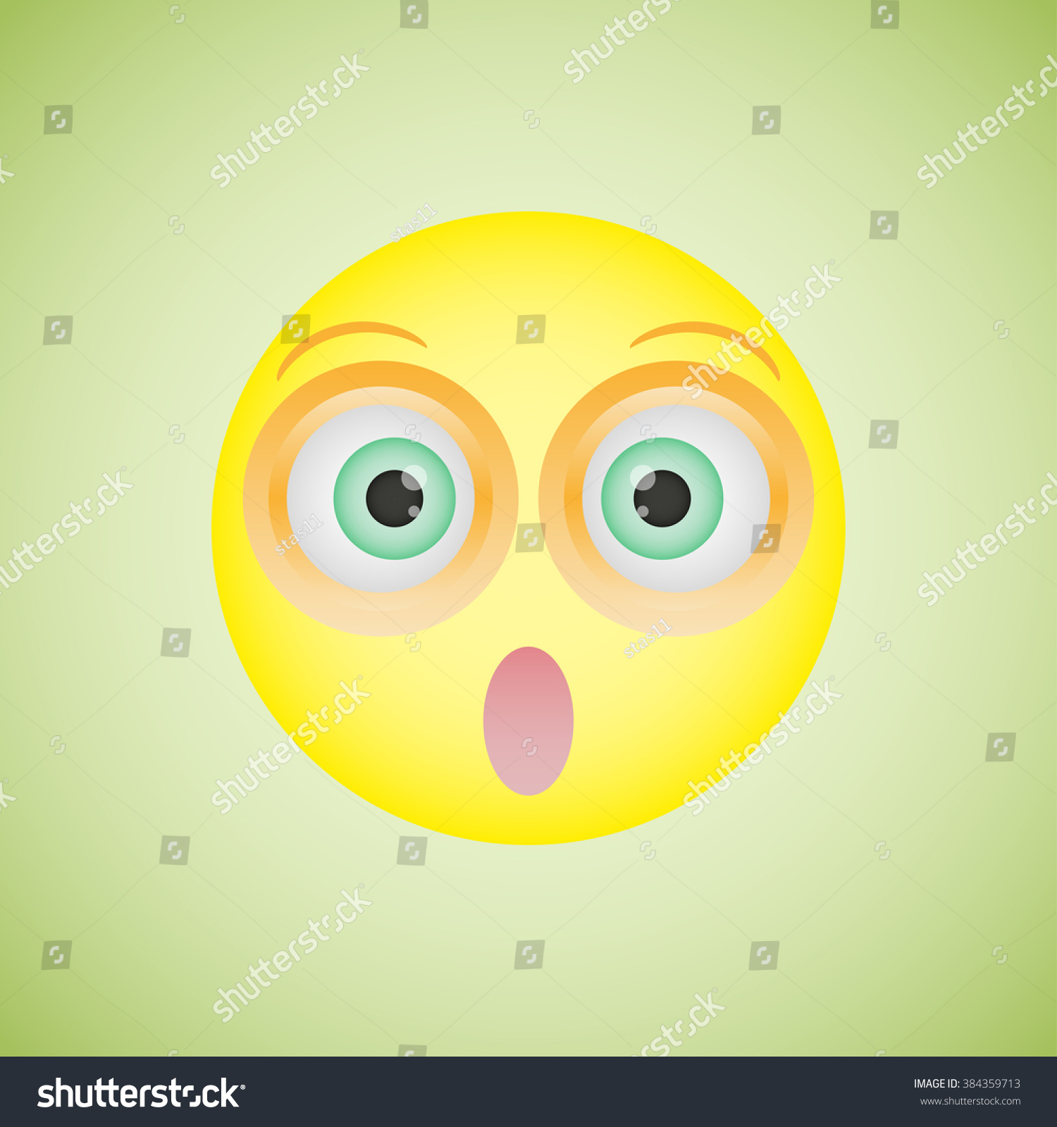 Smiley Embarrassed Emotion Stock Vector (Royalty Free) 384359713 ...