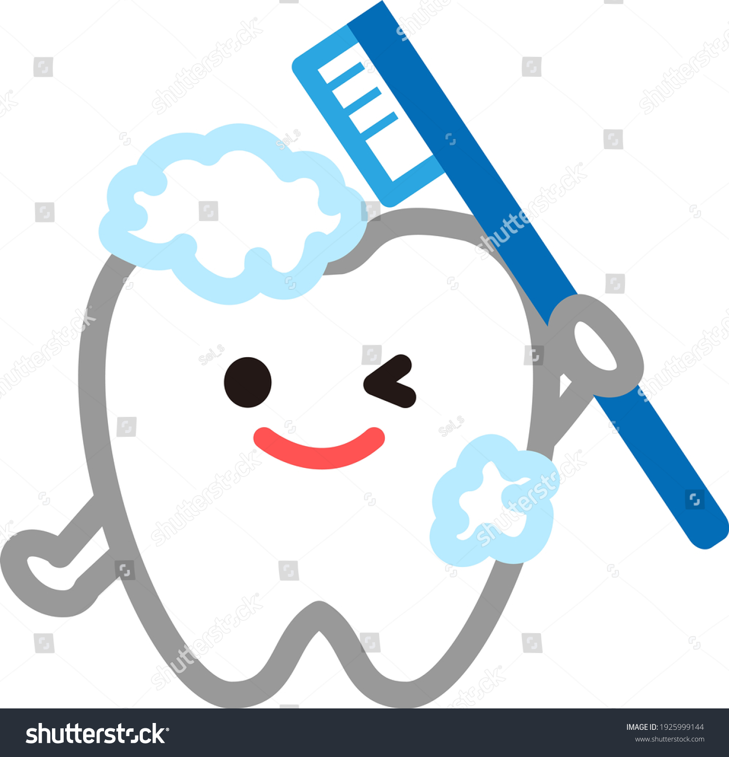 Smiling Animated Cartoon Teeth Characters Stock Vector (Royalty Free ...