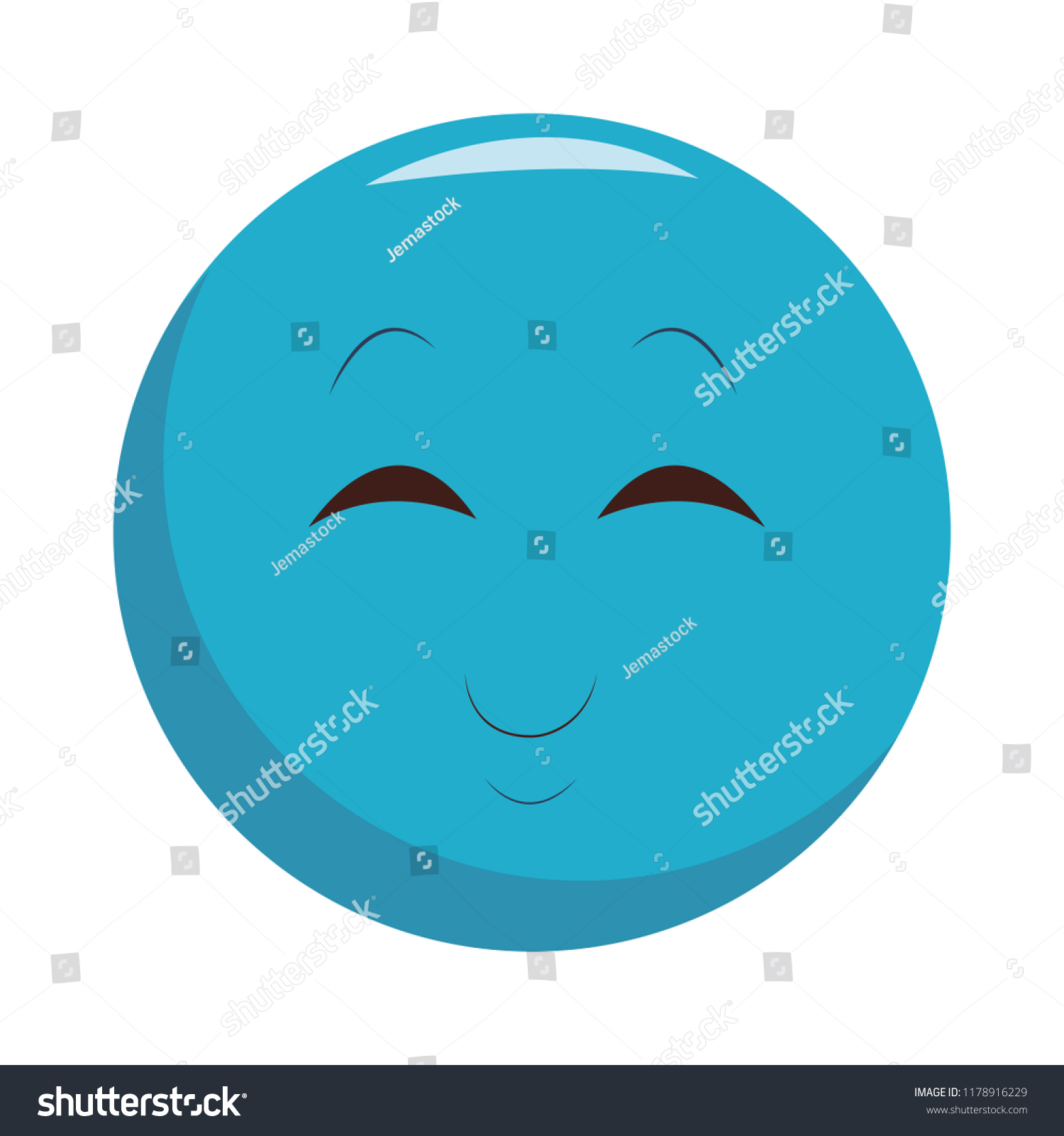 Smiling Chat Emoticon Stock Vector (Royalty Free) 1178916229 | Shutterstock