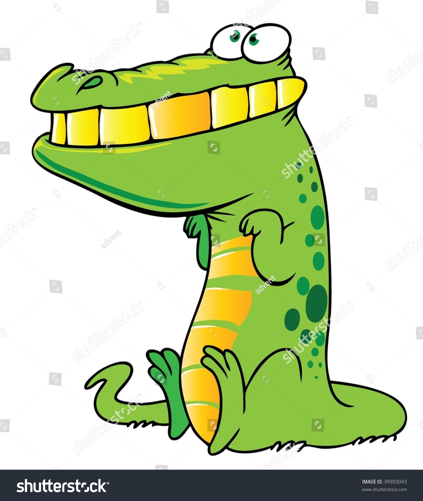 Smiling Crocodile Stock Vector (Royalty Free) 39993043 | Shutterstock