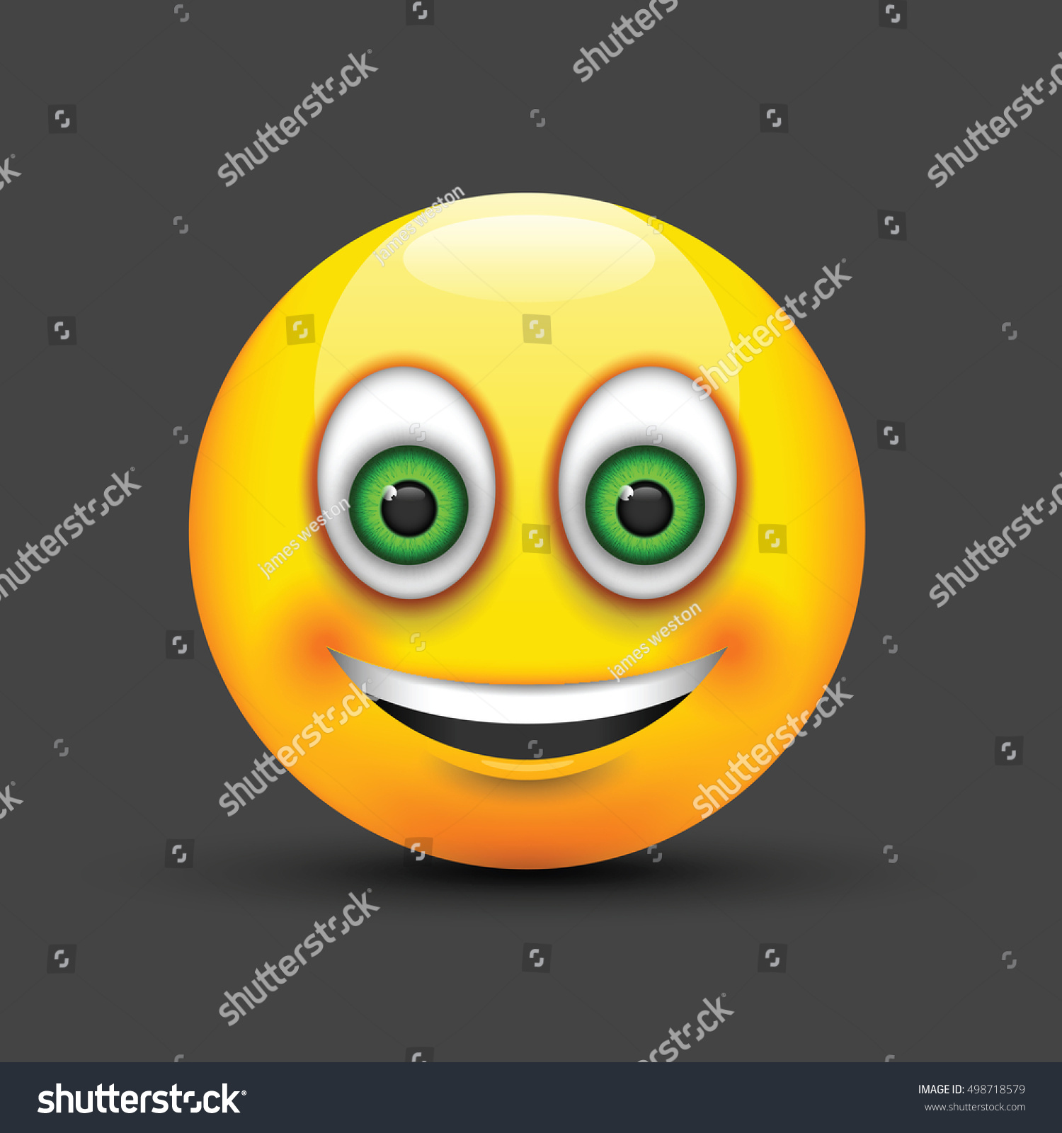 Smiling Emoji Stock Vector (Royalty Free) 498718579 | Shutterstock