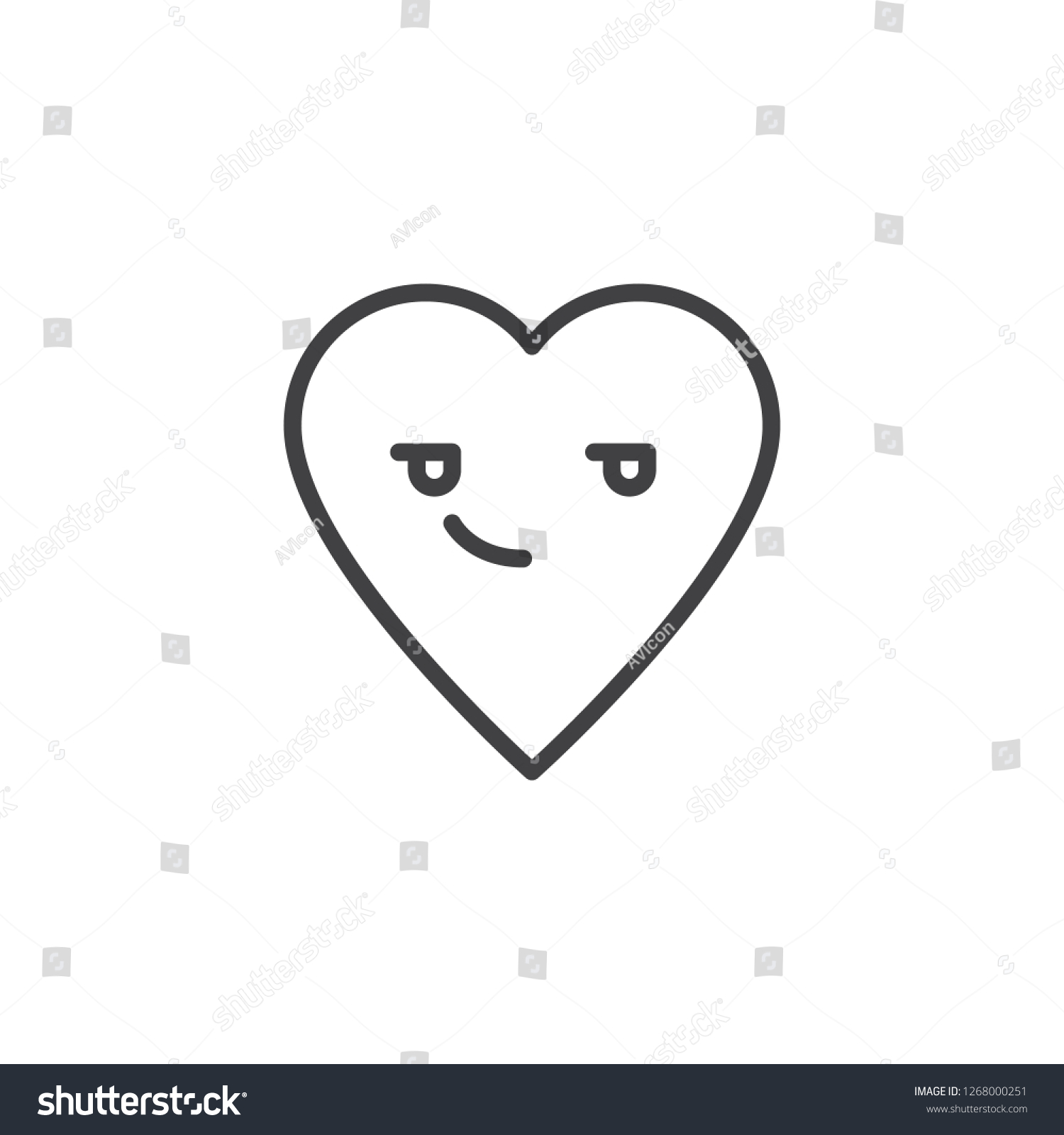 Smirking Face Emoticon Outline Icon Linear Stock Vector (Royalty Free ... Smirking Face Emoticon Outline Icon Linear Stock Vector (Royalty Free ...