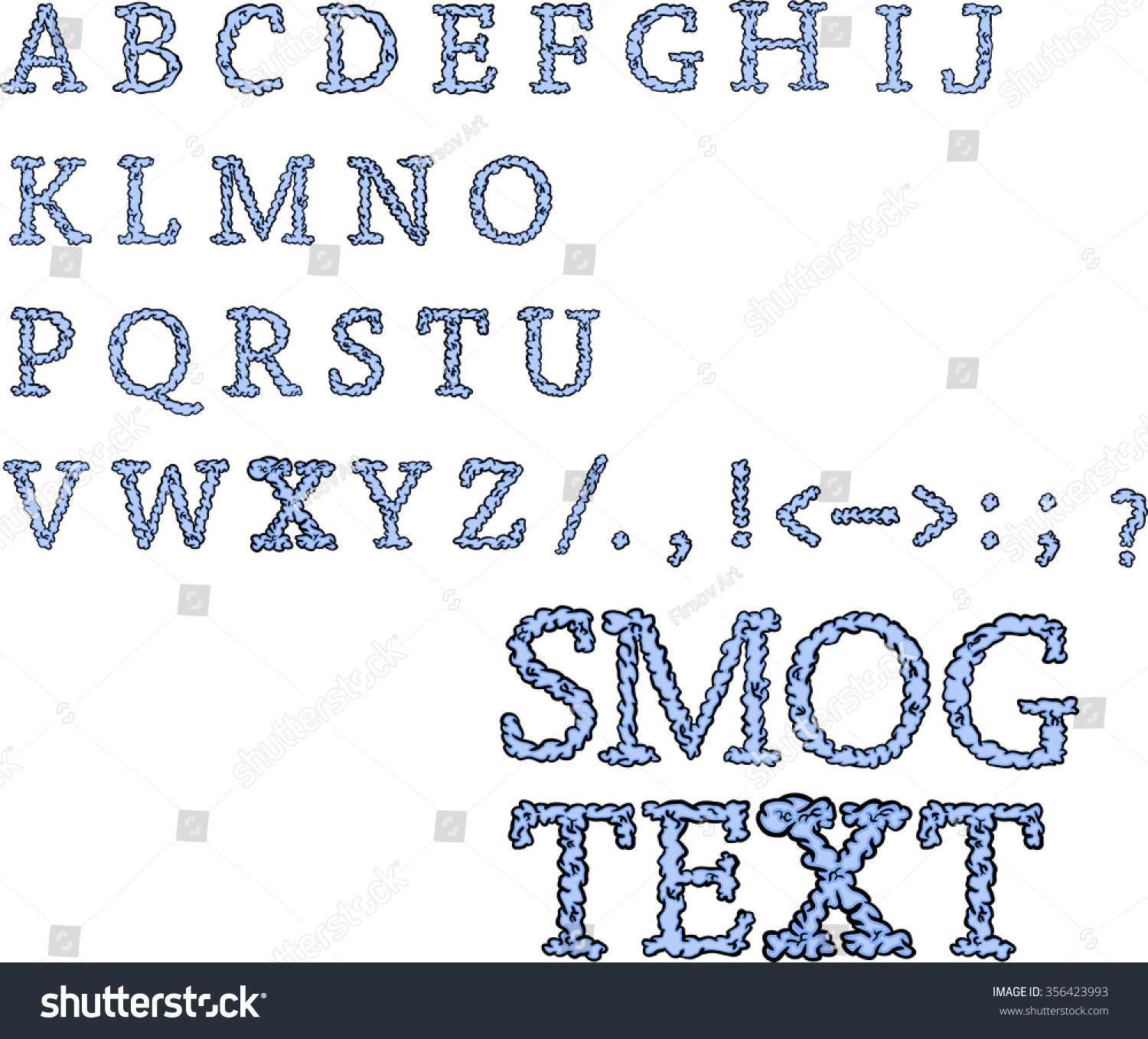 Smog Letters Stock Vector (Royalty Free) 356423993 | Shutterstock