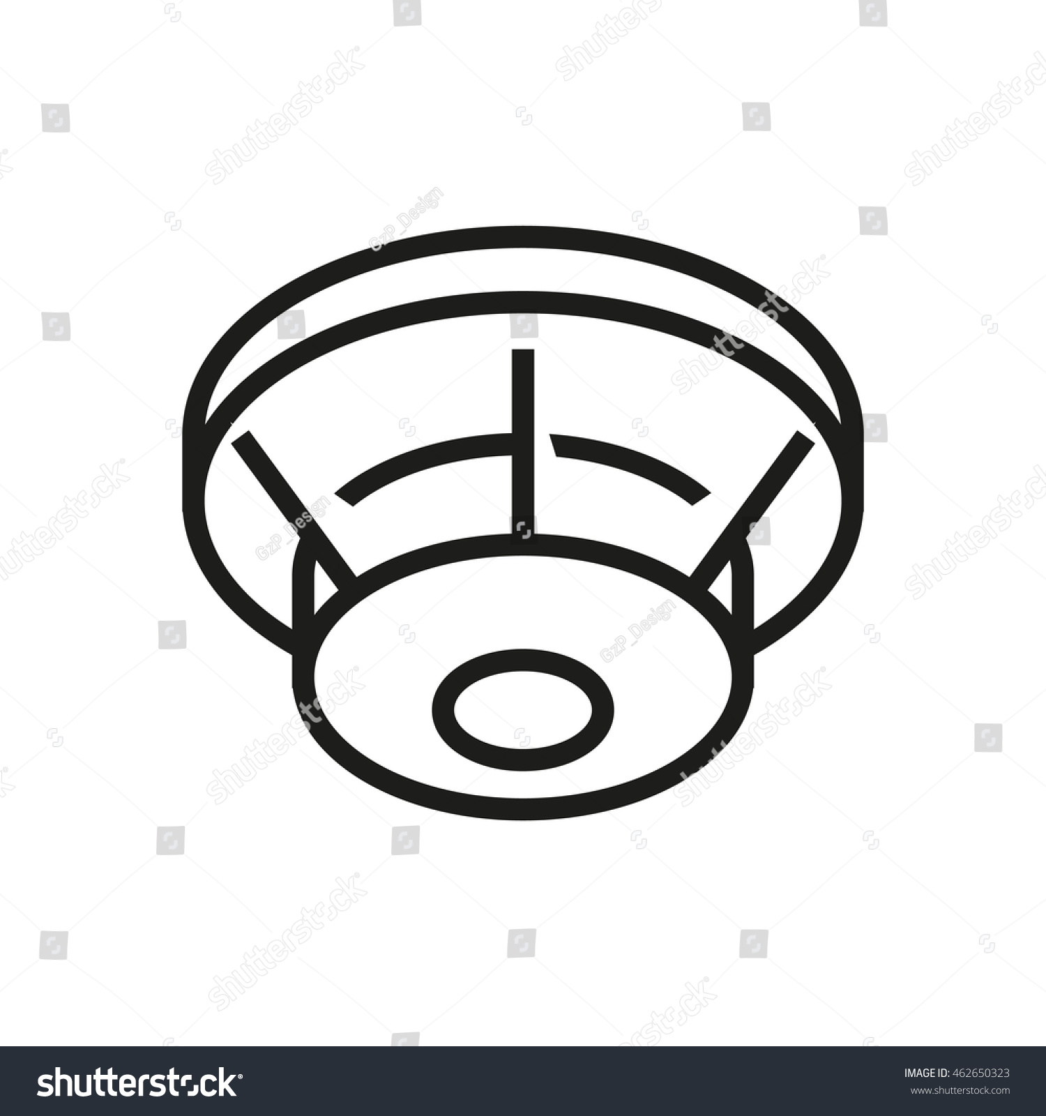 Smoke Detector Icon Vector Illustration Stock Vector (Royalty Free ...