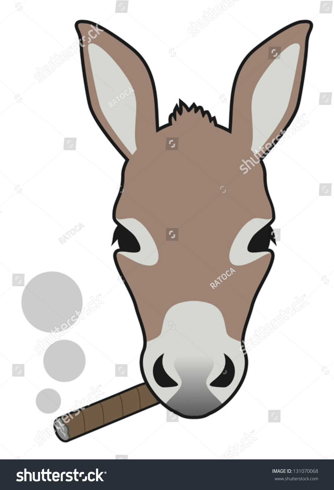 Smoke Donkey Stock Vector (Royalty Free) 131070068 - Shutterstock