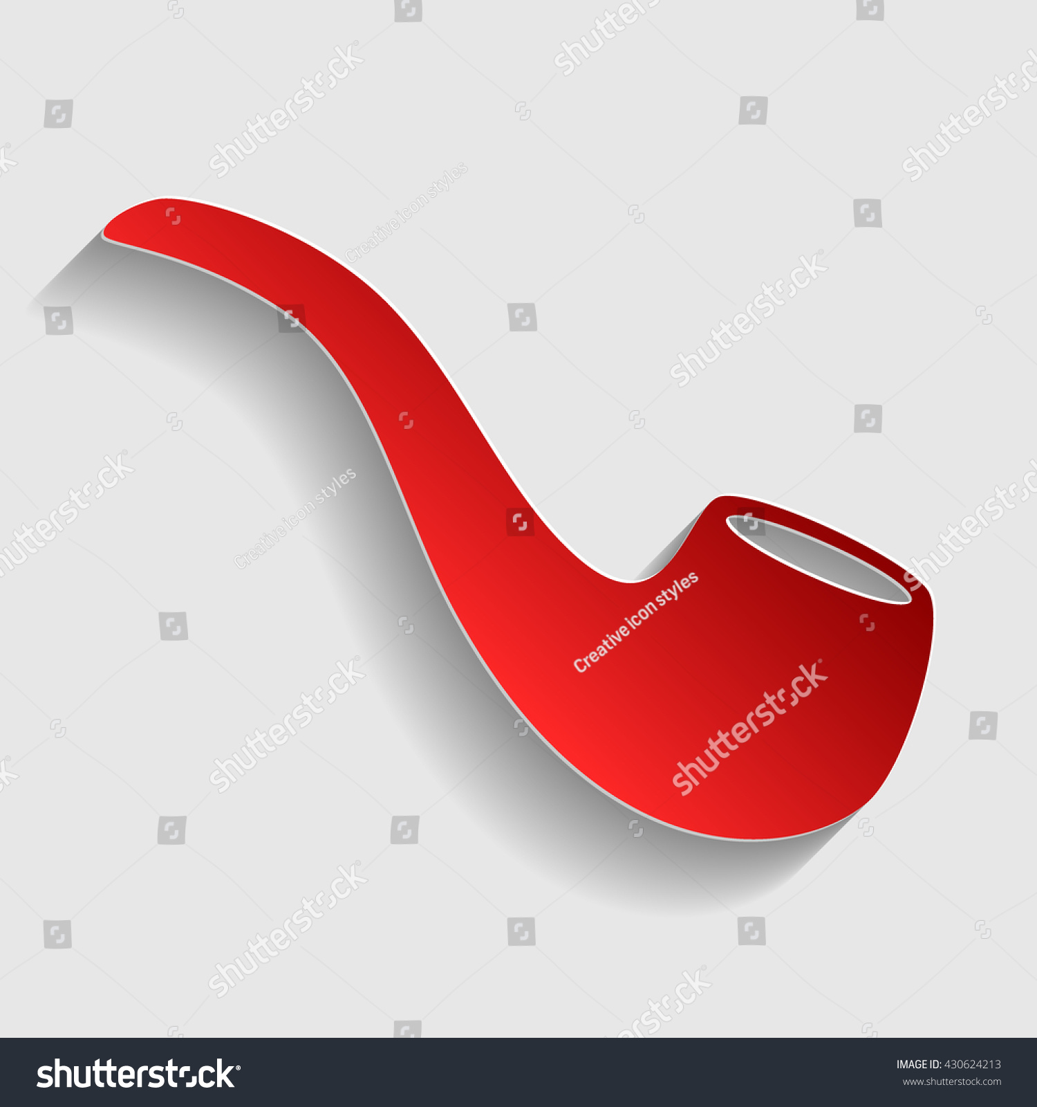 Smoke Pipe Sign: vector de stock (libre de regalías) 430624213