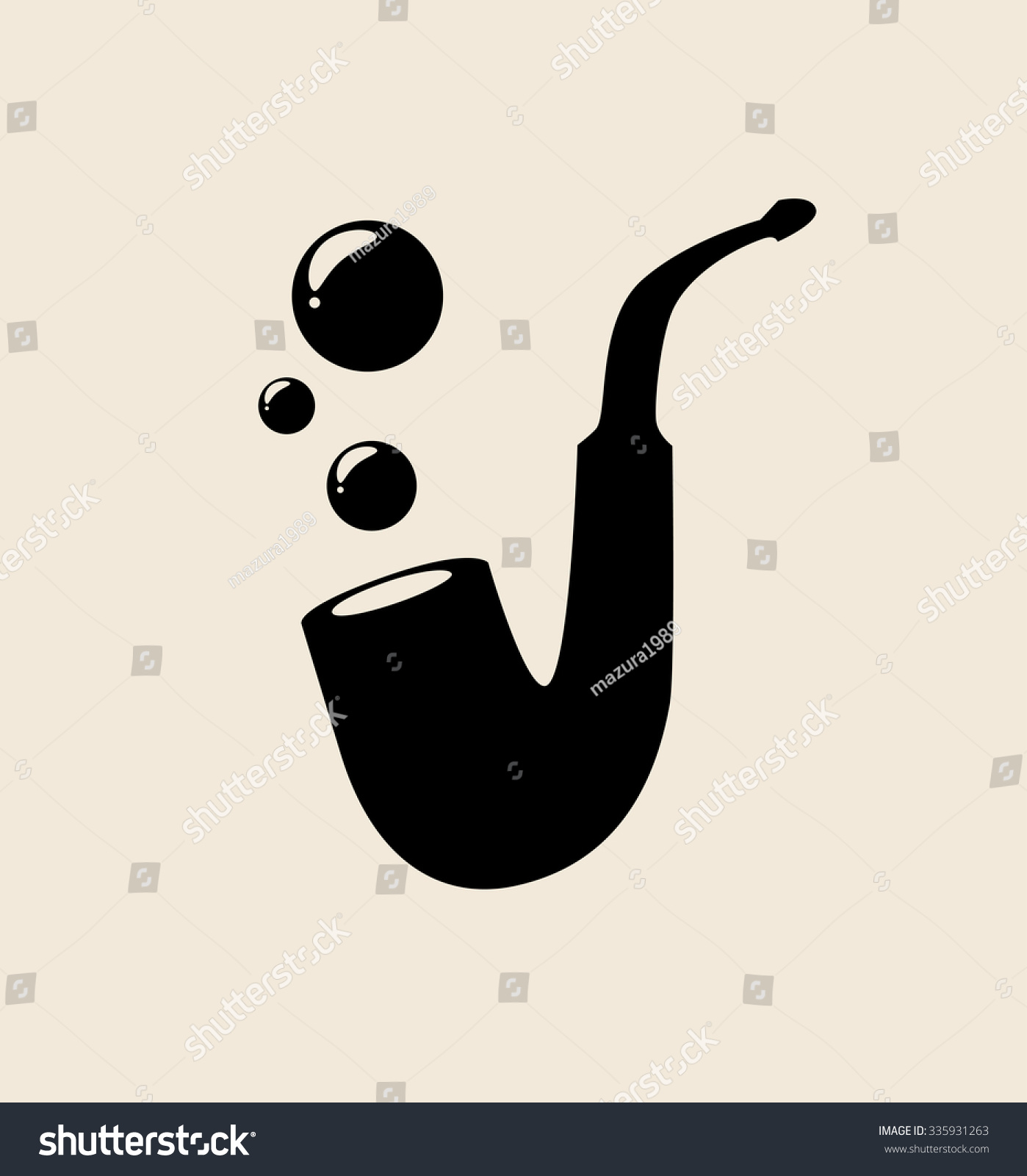 Smoking Pipe Bubble Vector Illustration Art Stock Vector (Royalty Free ...