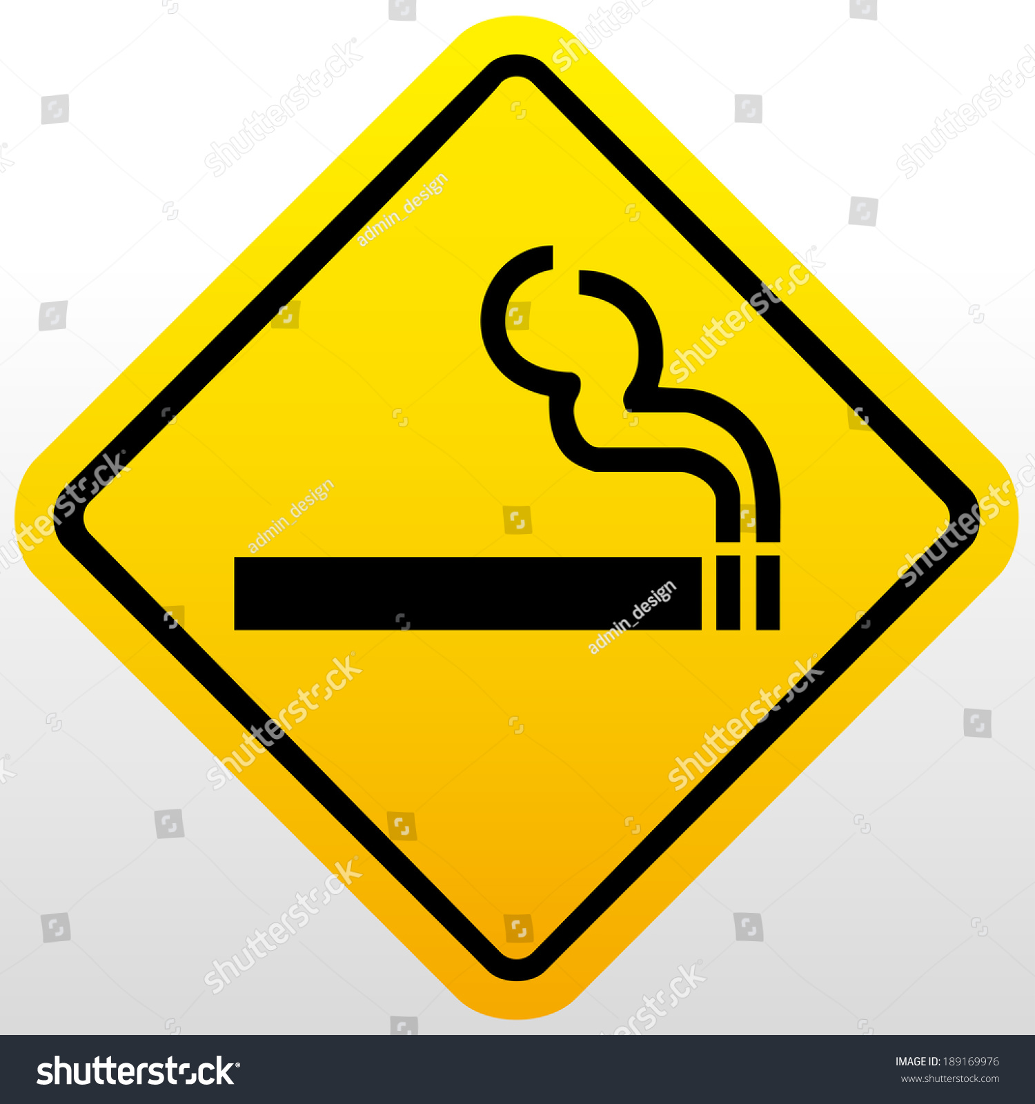 Smoking Sign Stock Vector (Royalty Free) 189169976 | Shutterstock