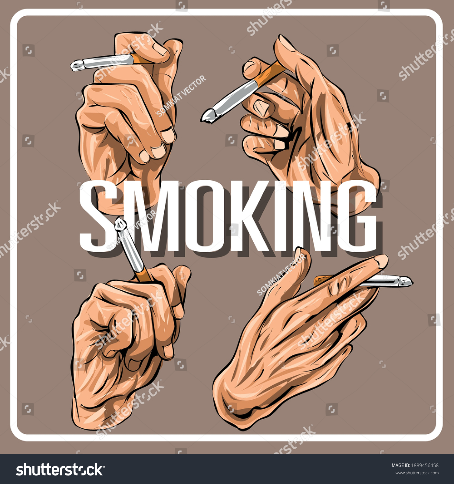 Smoking Sign Illustration Comic Vector Stock Vector (Royalty Free ...