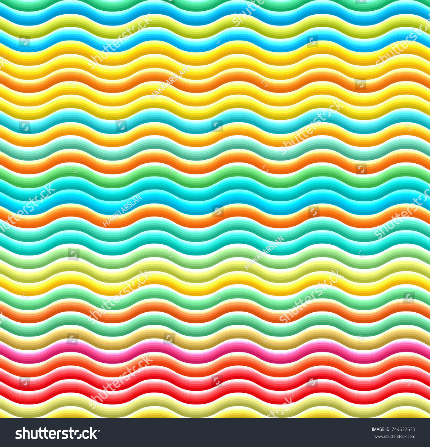 Smooth Zigzag Wavy Lines Pattern Background Stock Vector (Royalty Free ...