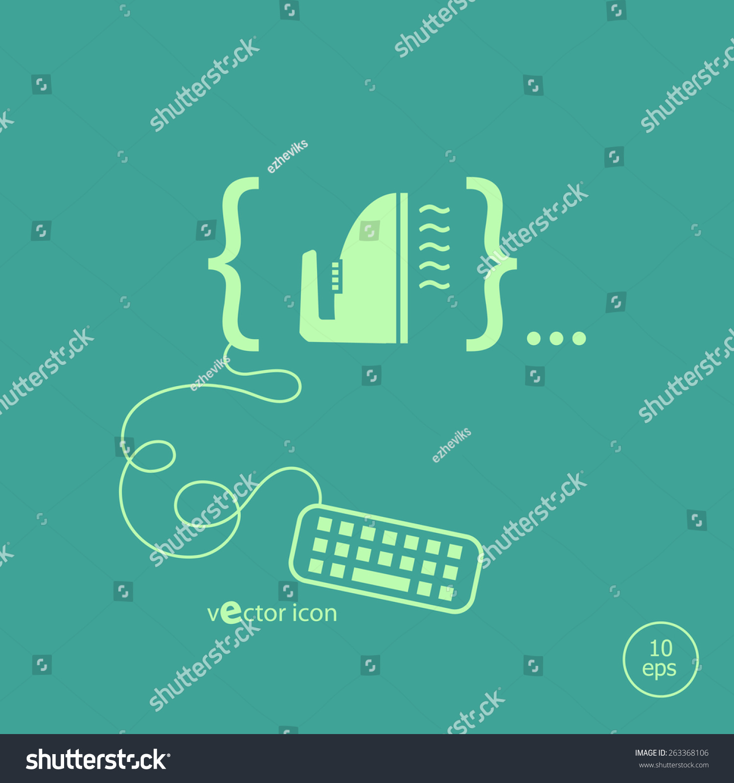 Smoothing Icon Flat Design Elements Design Stock Vector (Royalty Free ...
