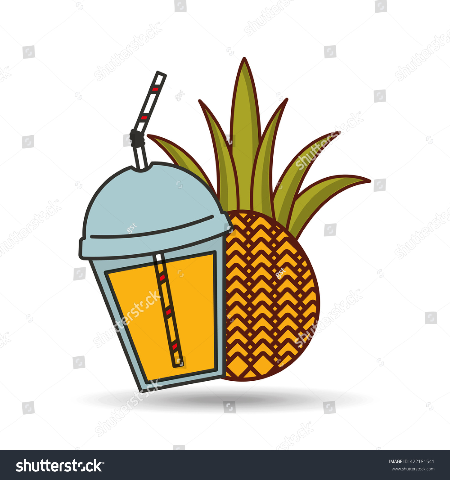 Smothie Fruit Design Stock Vector (Royalty Free) 422181541 | Shutterstock