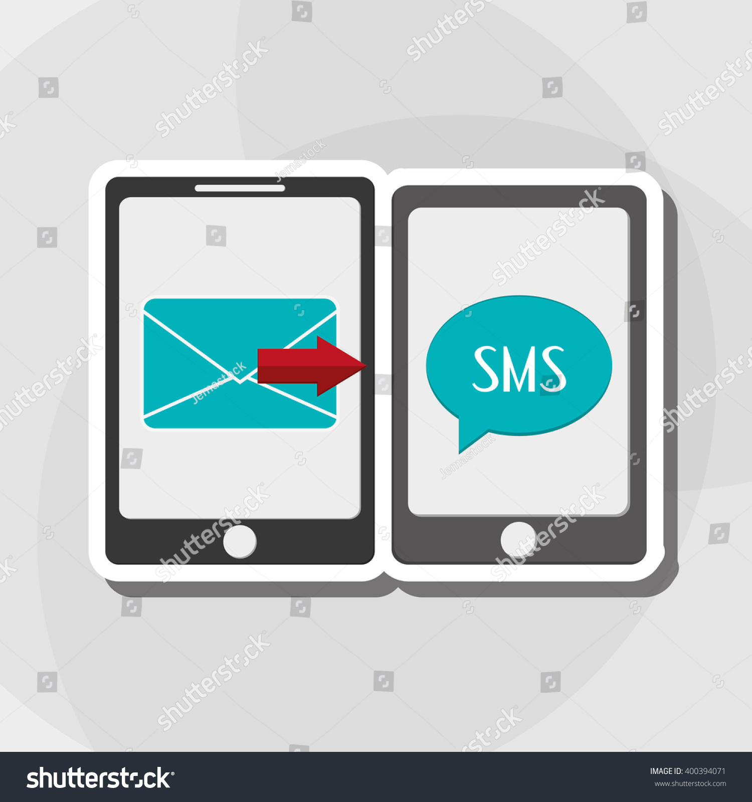 Sms Icon Design Vector Illustration Stock Vector 400394071 - Shutterstock