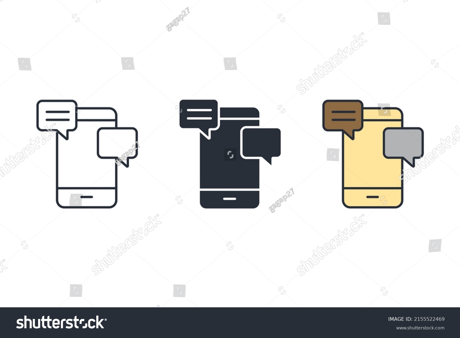 Sms Icons Symbol Vector Elements Infographic Stock Vector (Royalty Free ...