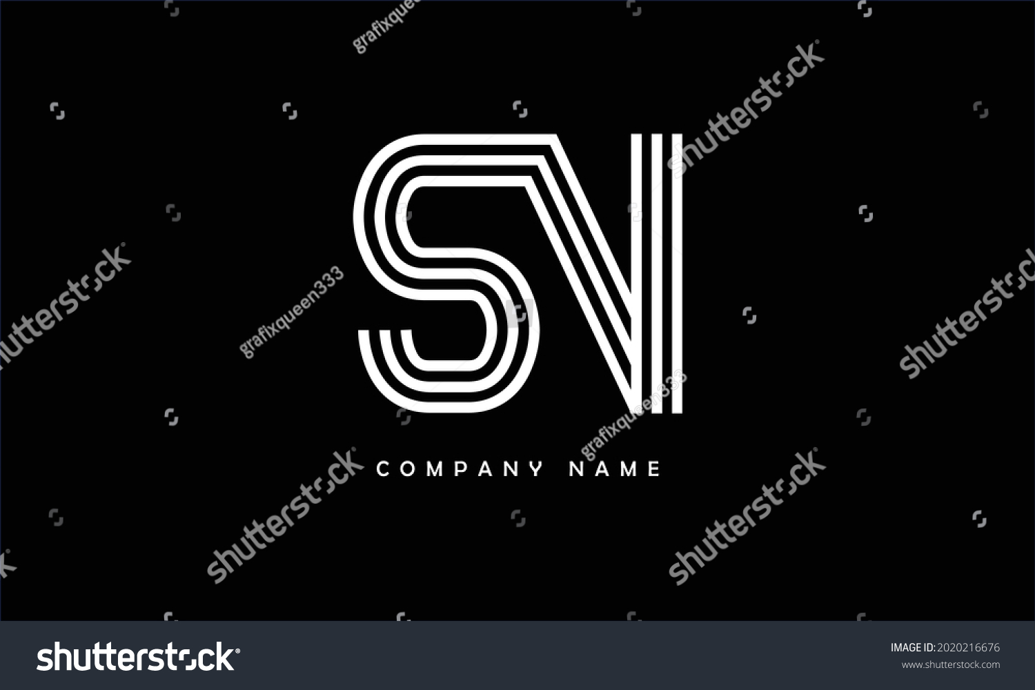 Sn Ns Alphabets Letters Logo Monogram Stock Vector (Royalty Free ...