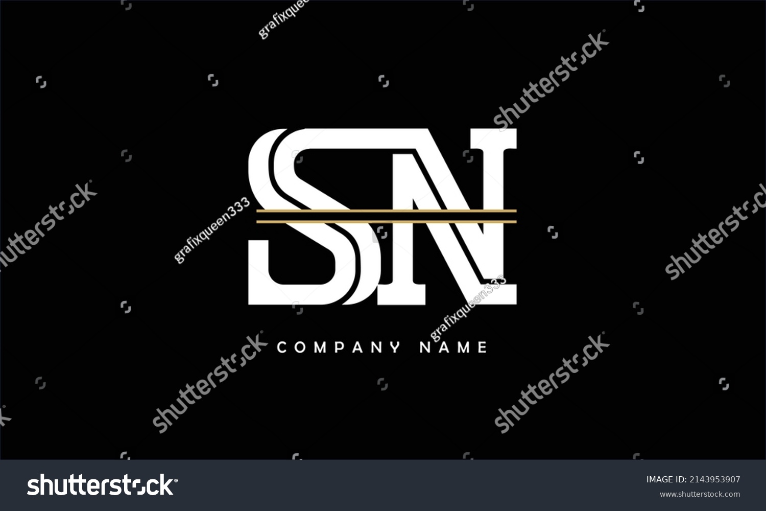 Sn Ns Alphabets Letters Logo Monogram Stock Vector (Royalty Free ...