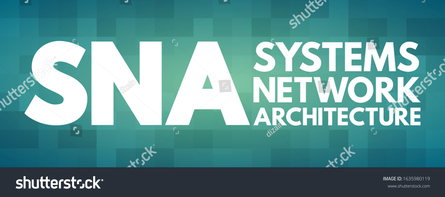 Sna Systems Network Architecture Acronym Technology Stock Vector ...