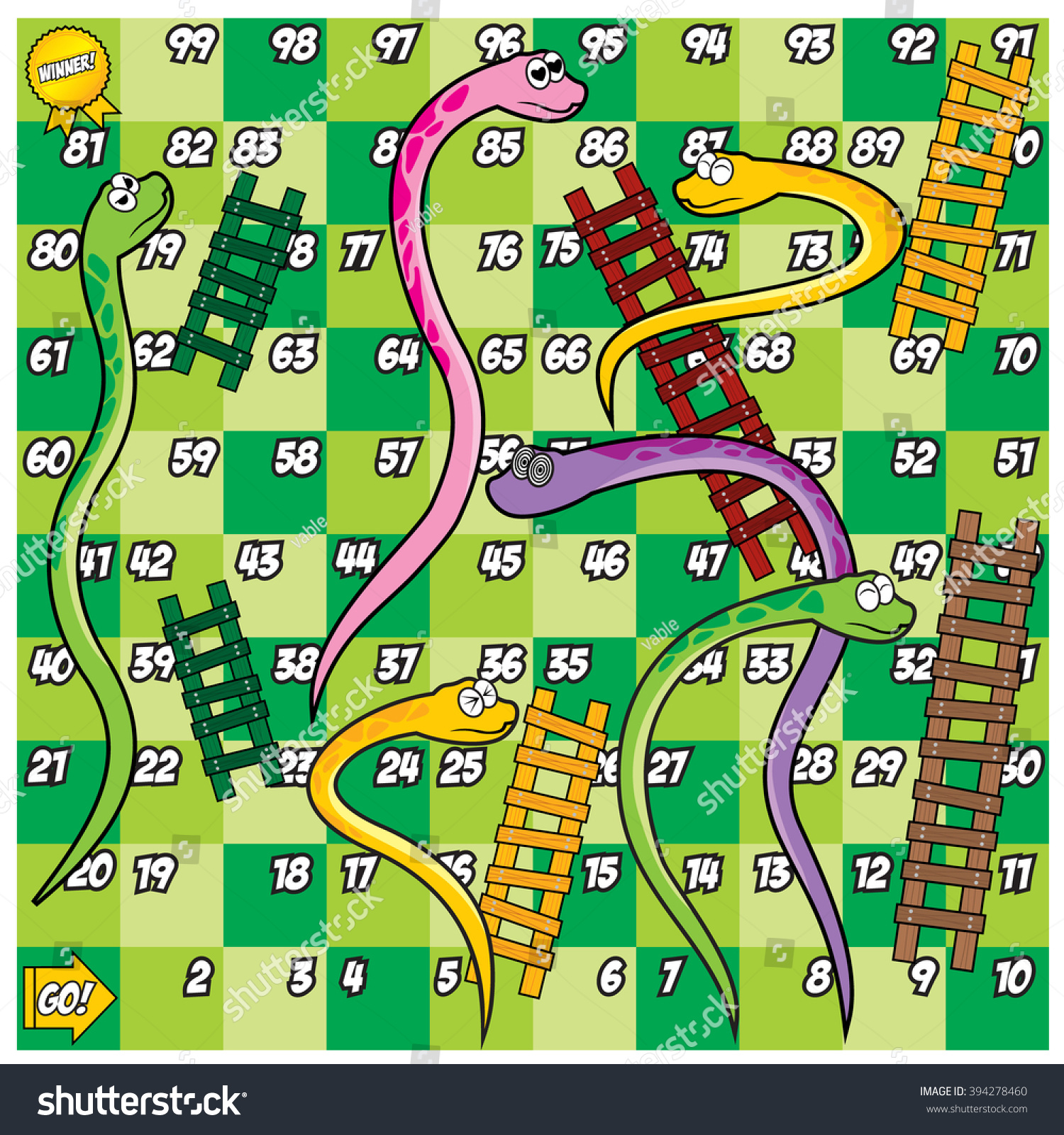 Juego de la serpiente y la: vector de stock (libre de regalías ...