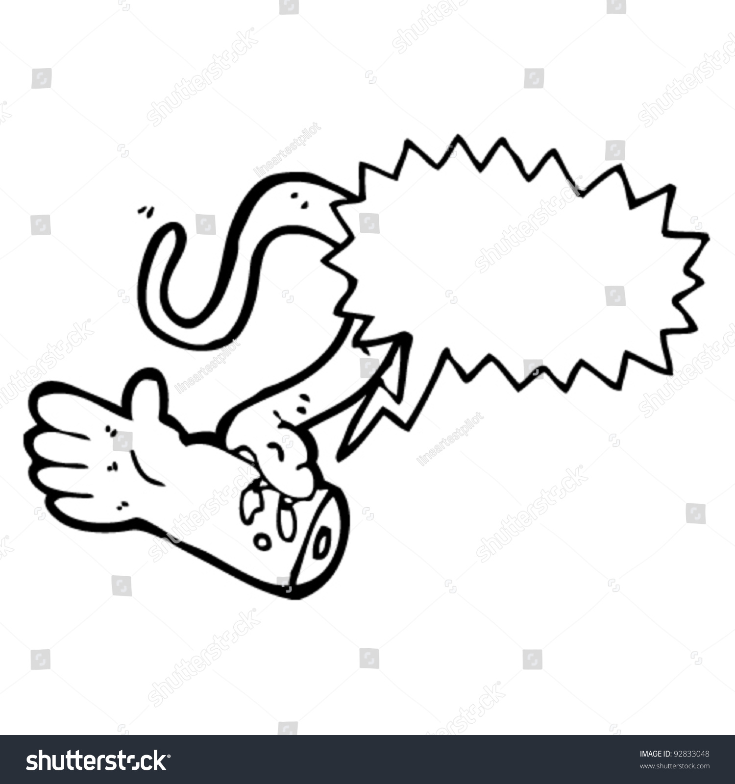 Snake Bite Cartoon Stock Vector (Royalty Free) 92833048 - Shutterstock