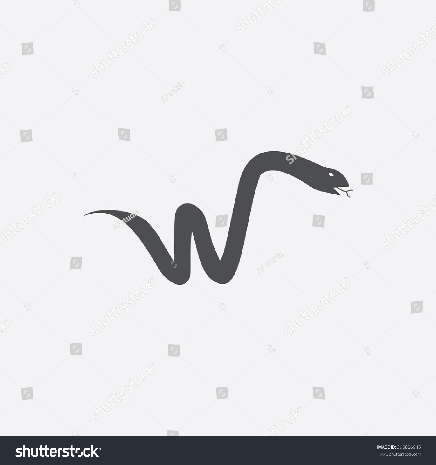 Snake Icon Vector Stock Vector (Royalty Free) 396826945 | Shutterstock