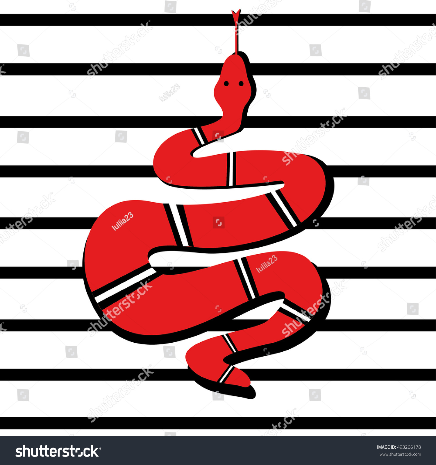 Snake Lines Background Vector Illustration Stock Vector (Royalty Free ...