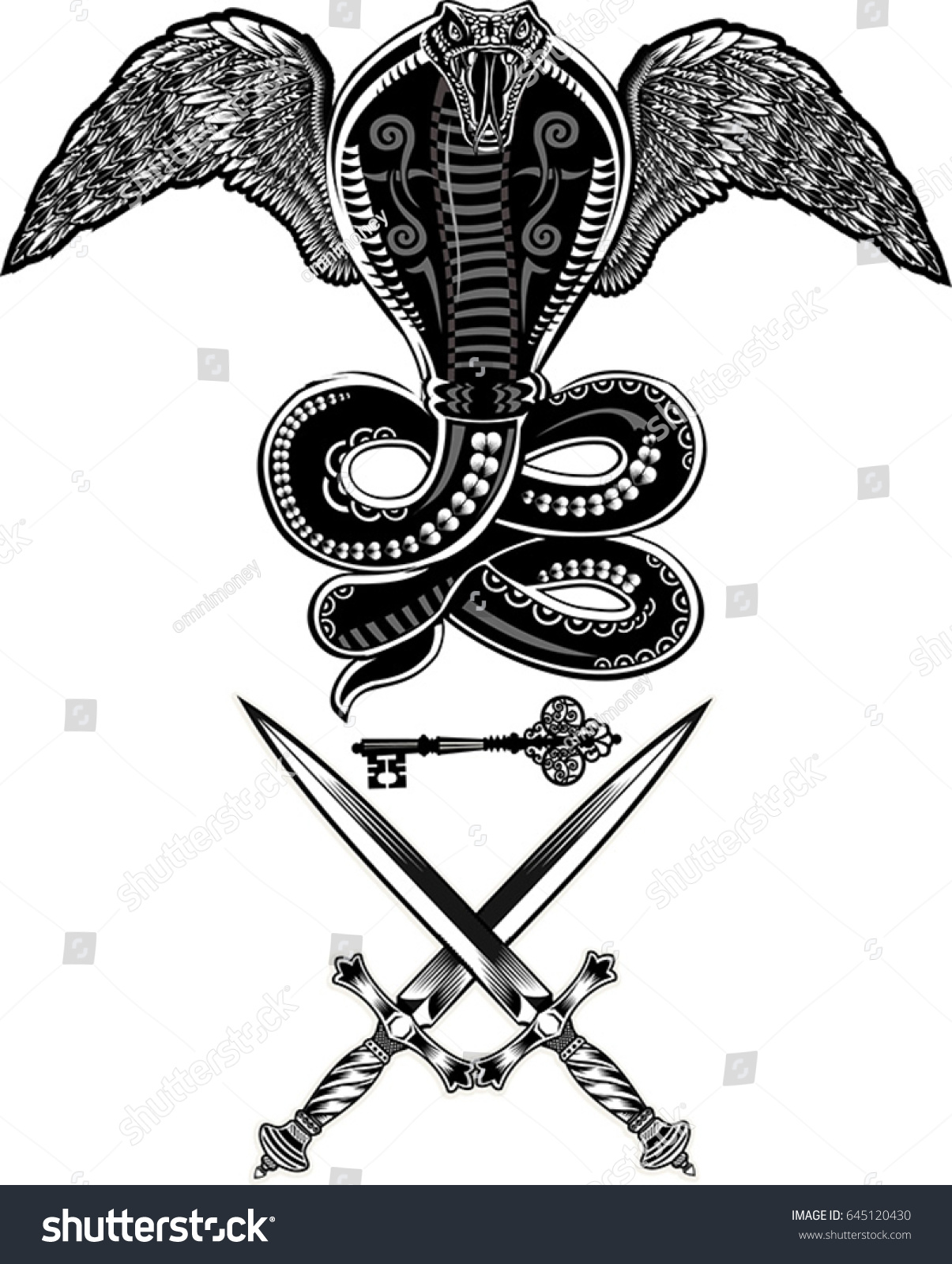 Snake Wings: เวกเตอร์สต็อก (ปลอดค่าลิขสิทธิ์) 645120430 | Shutterstock