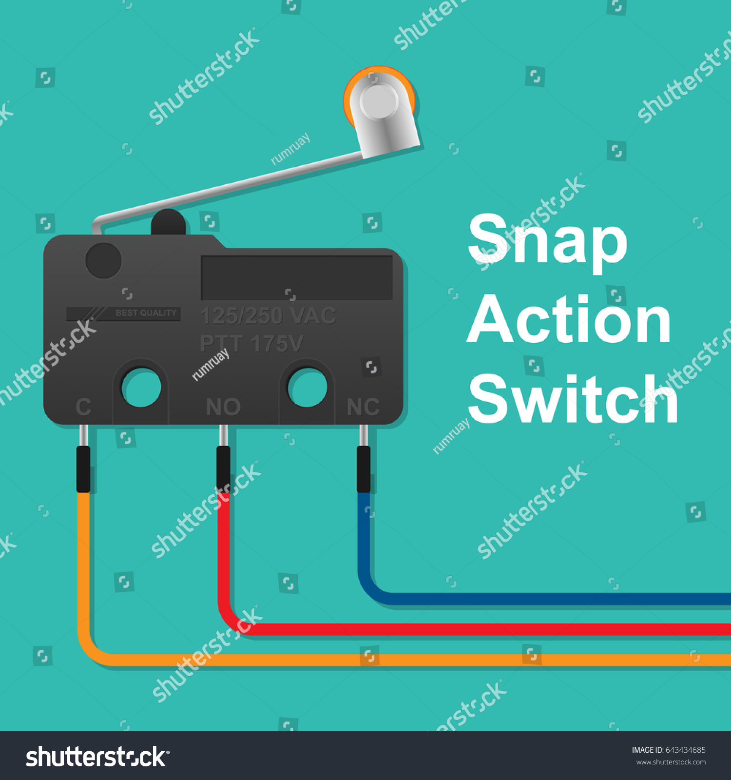 Snap Action Switch Wiring Control Detect: เวกเตอร์สต็อก (ปลอดค่า ... Snap Action Switch Wiring Control Detect: เวกเตอร์สต็อก (ปลอดค่า ...