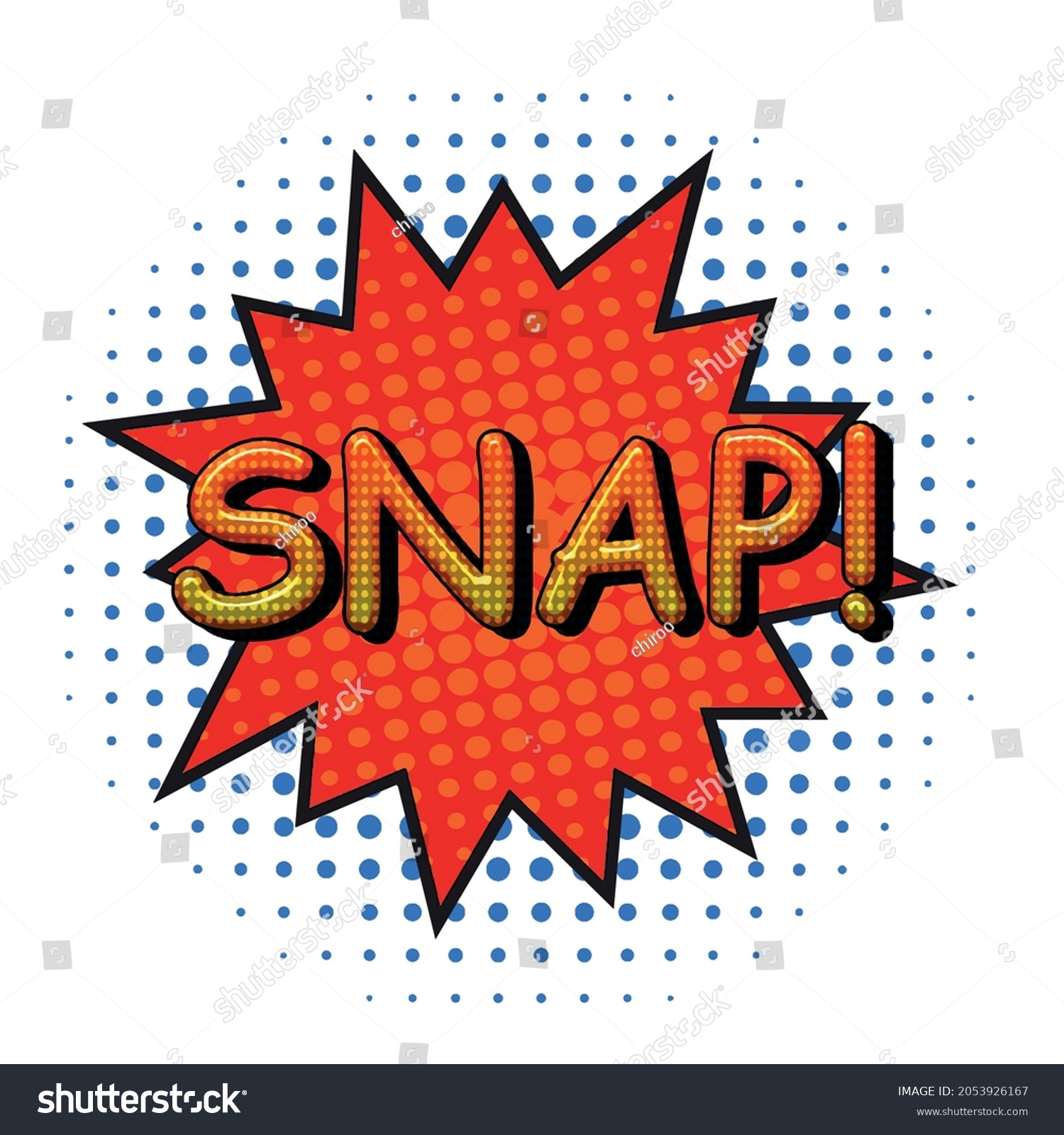 SNAP Vector Comic Speech 3d Efecto: vector de stock (libre de regalías ...