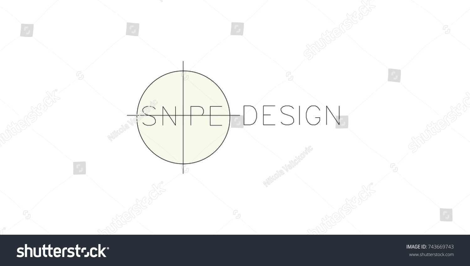 Snipe Design Very Simple Logo Stock Vector (Royalty Free) 743669743 ...