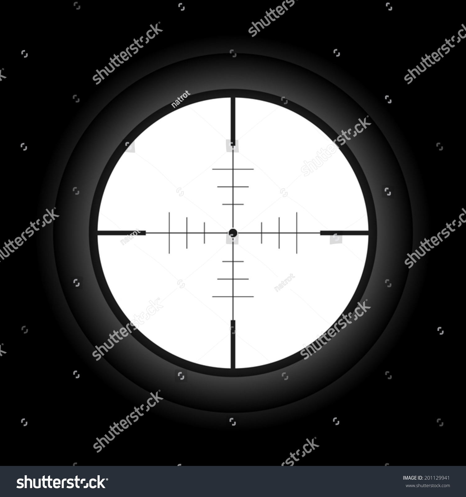 Sniper Scope Cross Hairs Vector Stock Vector (Royalty Free) 201129941 ...