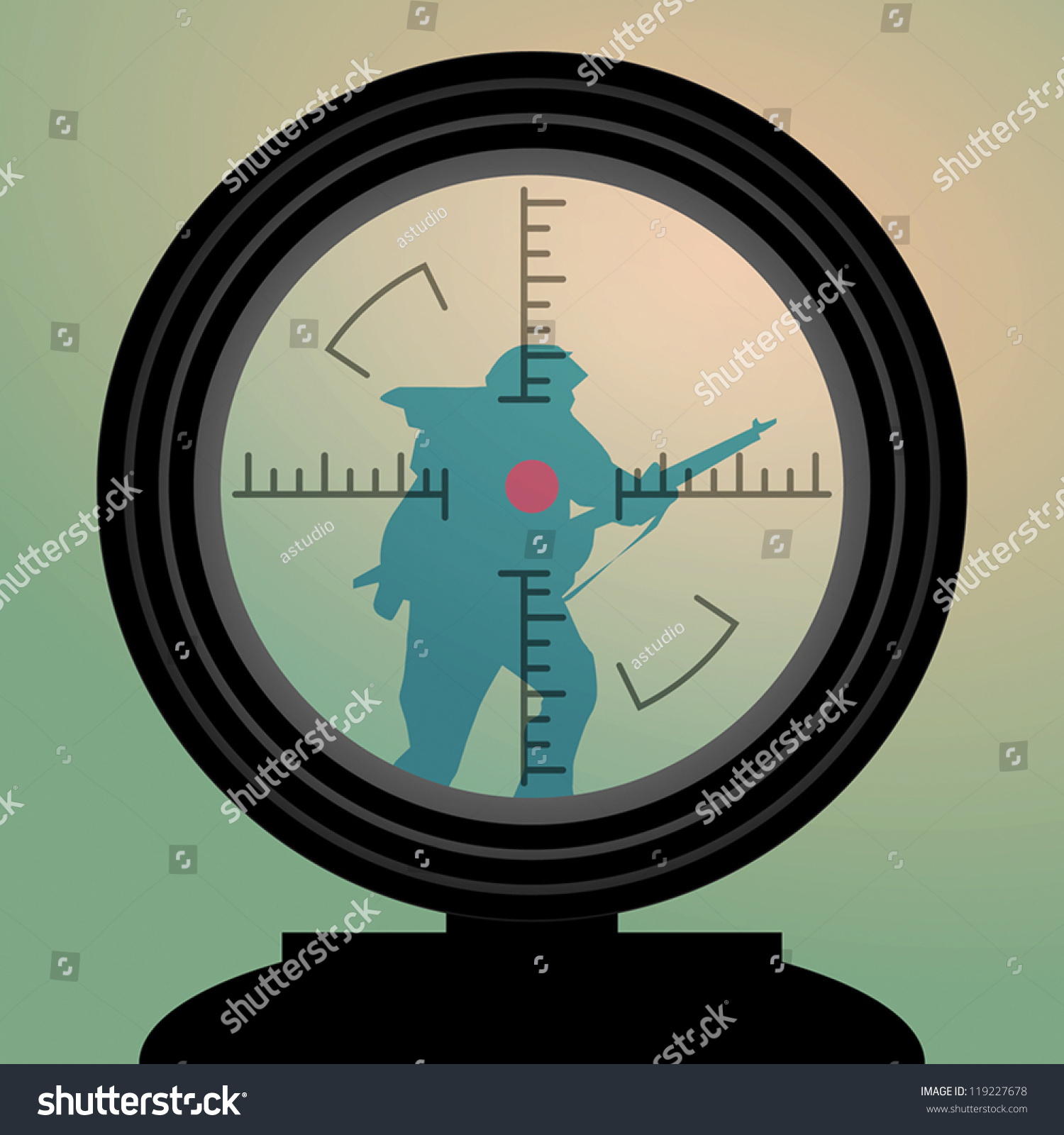 Sniper Target, Vector Illustration - 119227678 : Shutterstock