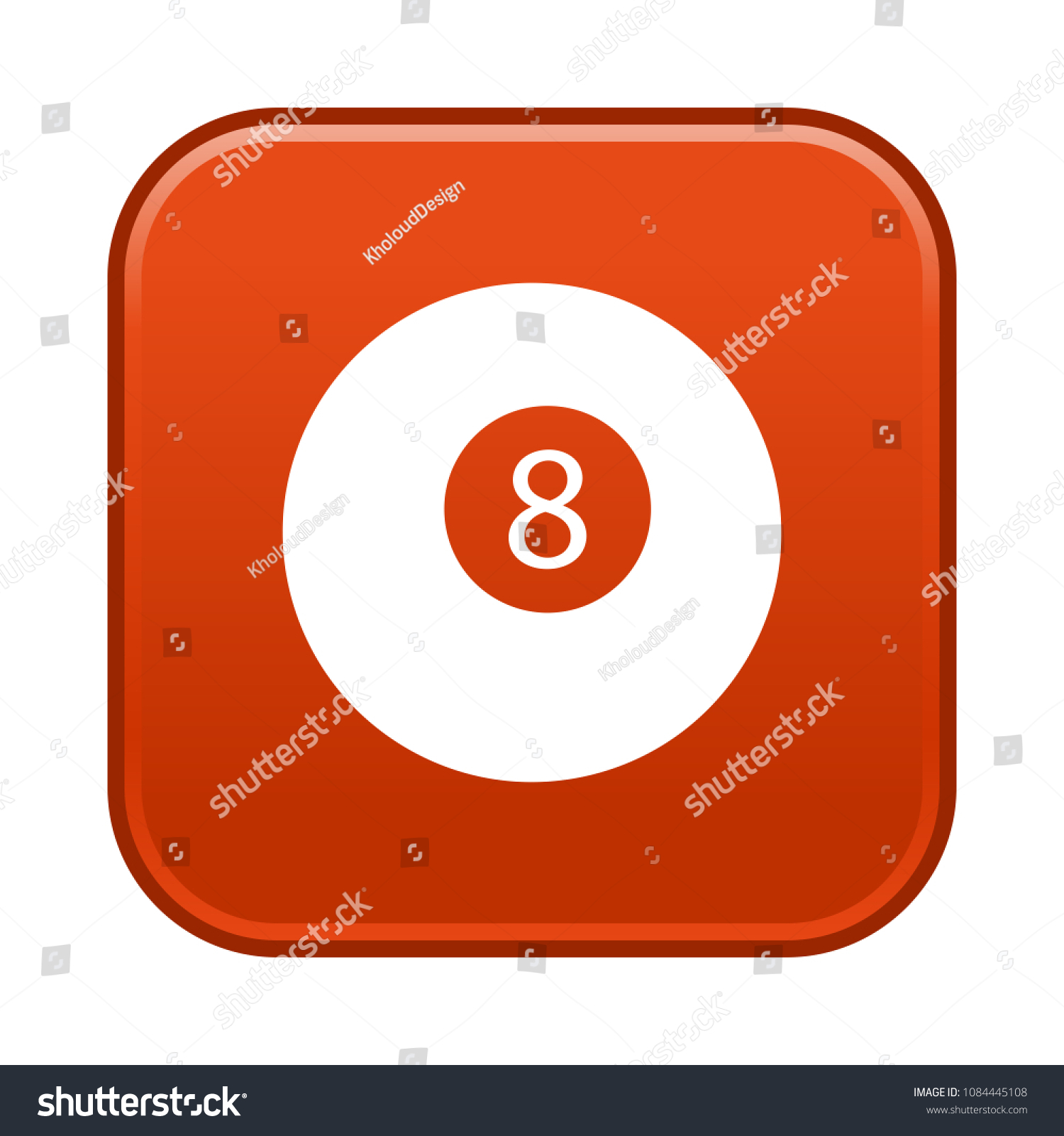 Snooker Ball Vector Symbol Stock Vector (Royalty Free) 1084445108 ...
