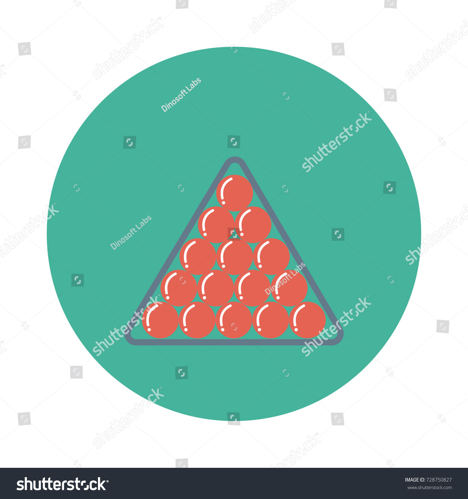 Snooker Icon Stock Vector (Royalty Free) 728750827 | Shutterstock