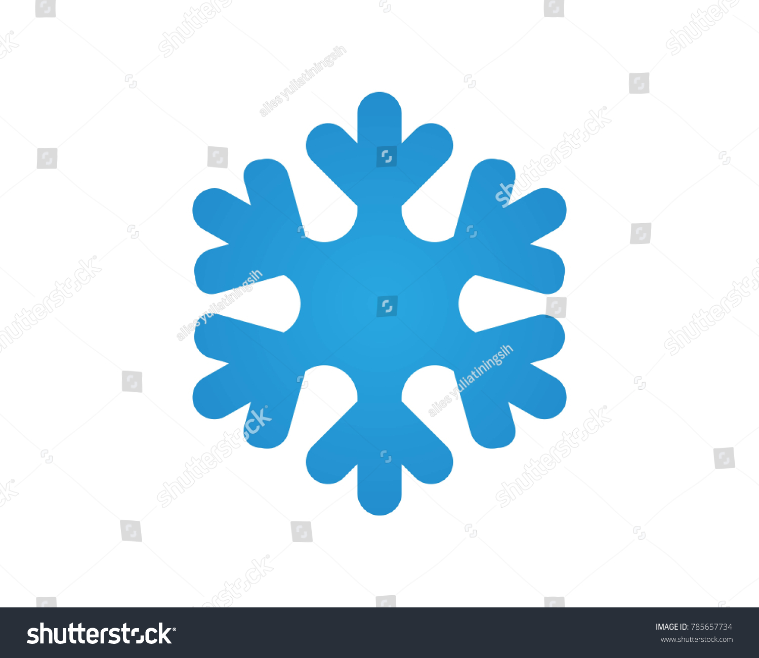 Snow Logo Design Template Stock Vector (Royalty Free) 785657734