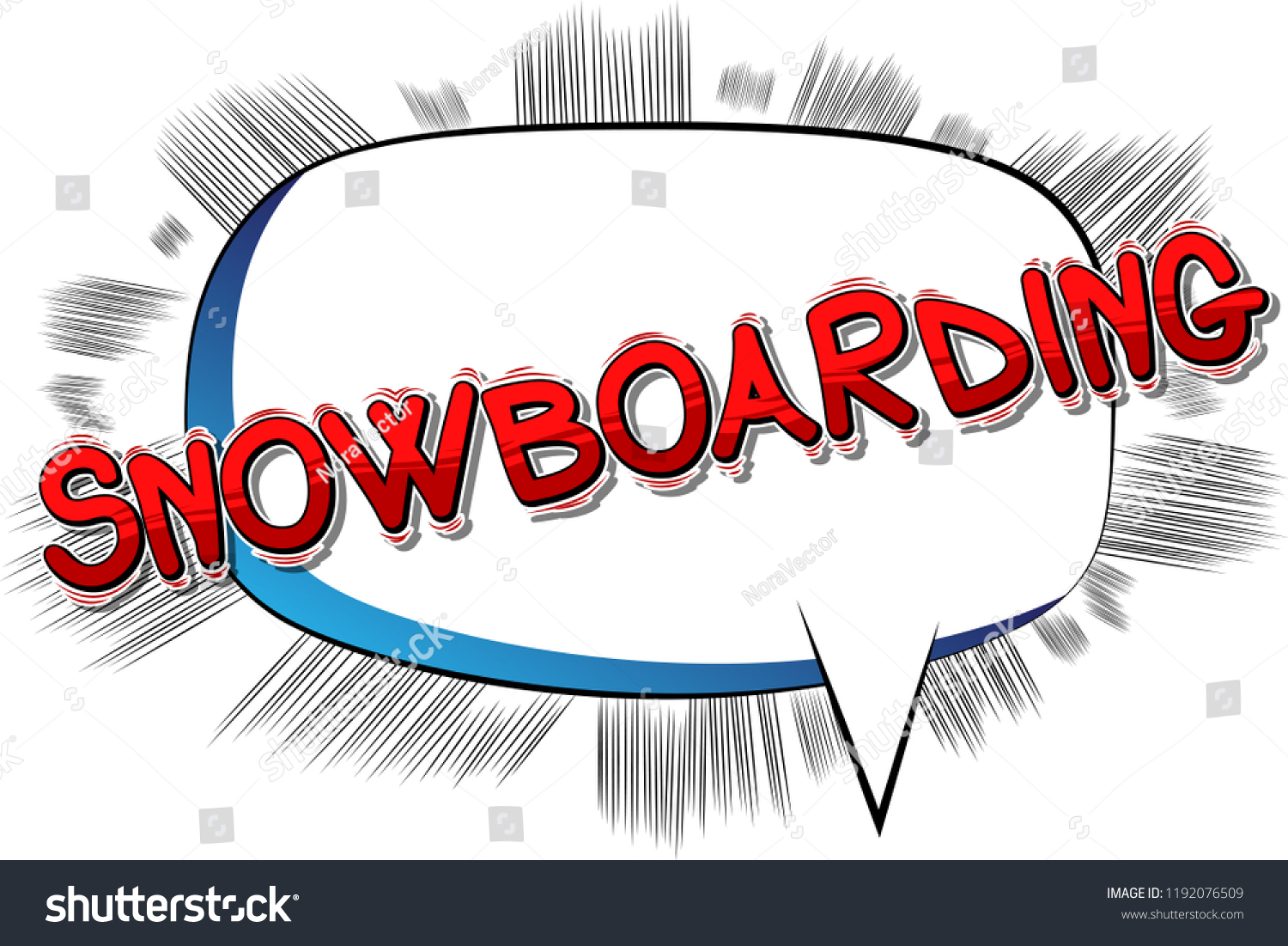 Snowboarding Vector Illustrated Comic Book Style Stock Vector (Royalty ...