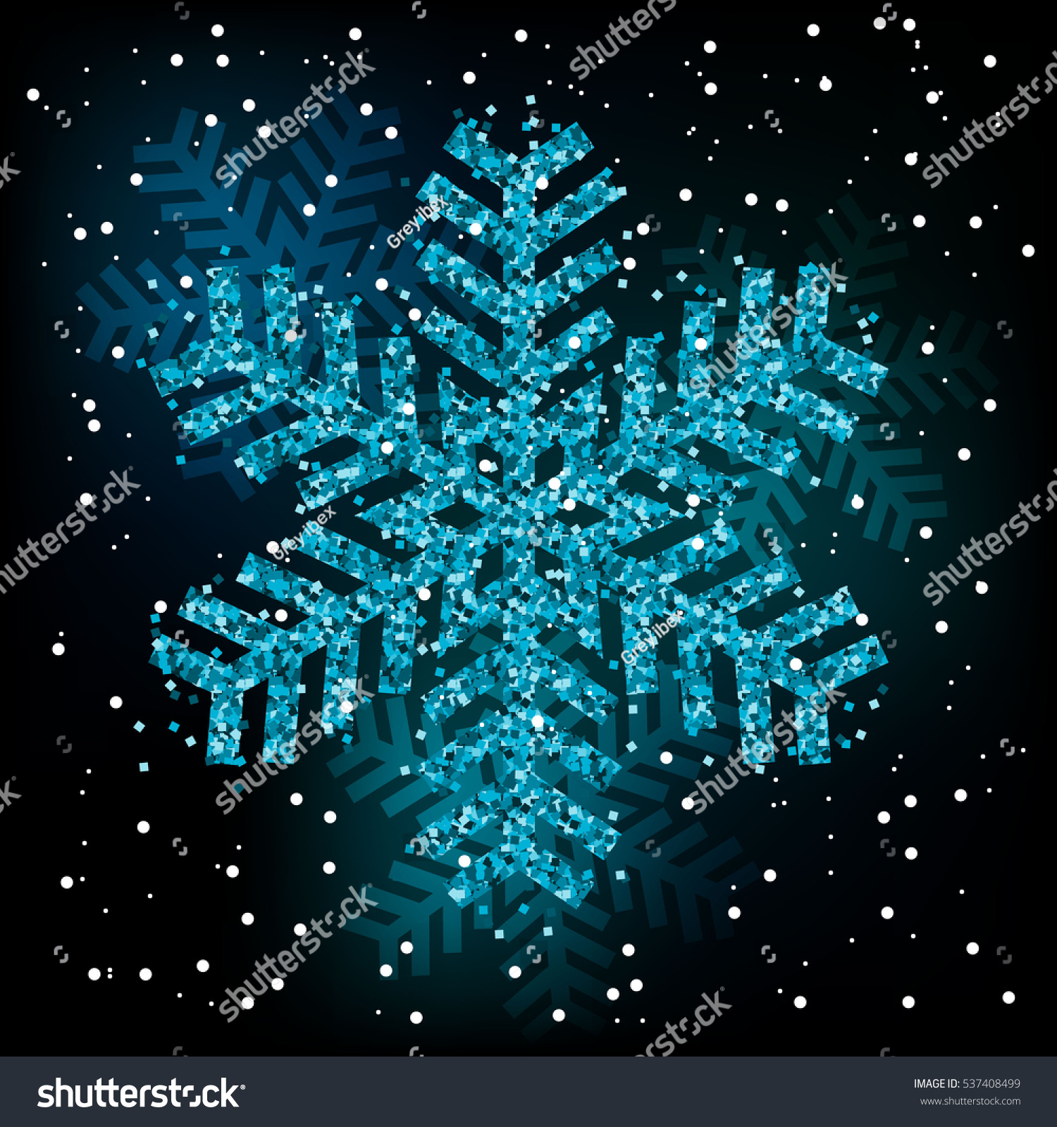 Snowflake Background Stock Vector (Royalty Free) 537408499 | Shutterstock