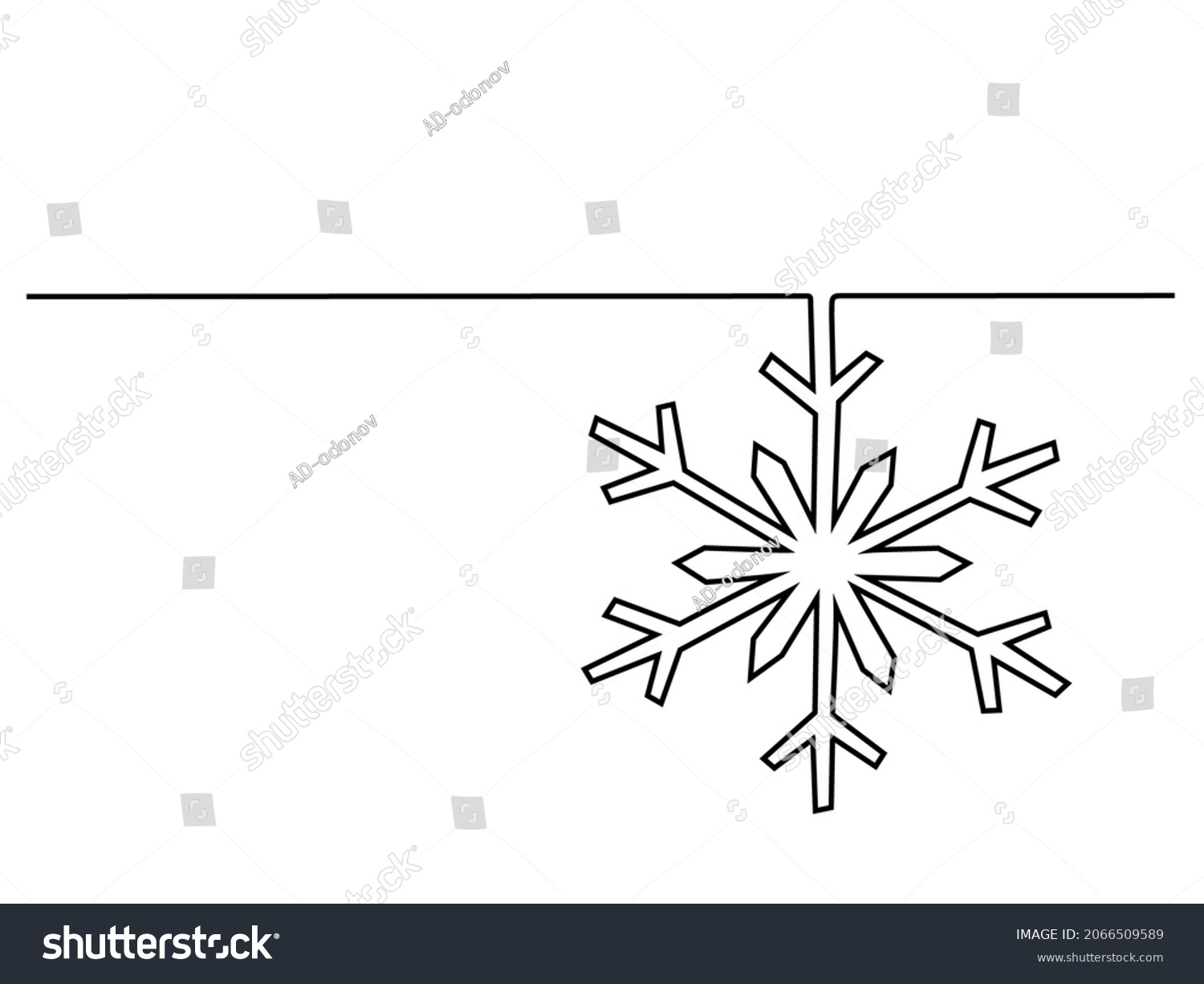 One line drawing snow Images, Stock Photos & Vectors | Shutterstock