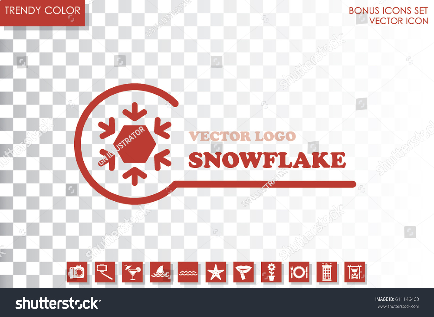 Snowflake Logo Icon Vector Illustration Stock Vector (Royalty Free ...