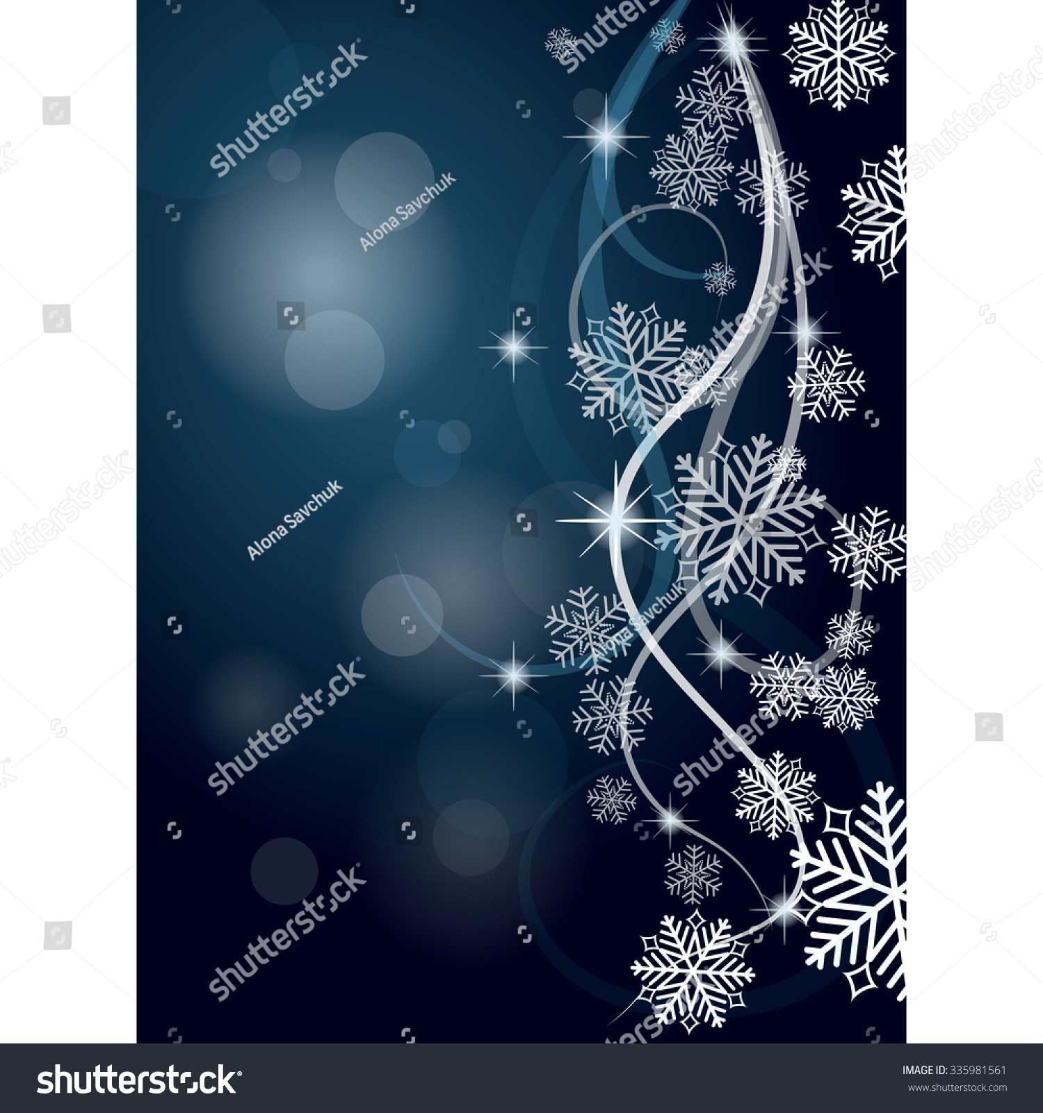 Snowflake Swirl Background Illustration Stock Vector (Royalty Free ...