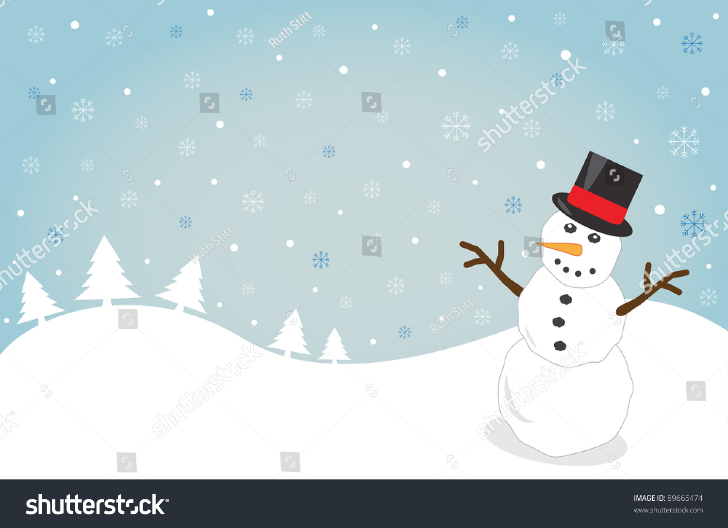 7,274 Snowman with stick Images, Stock Photos & Vectors | Shutterstock