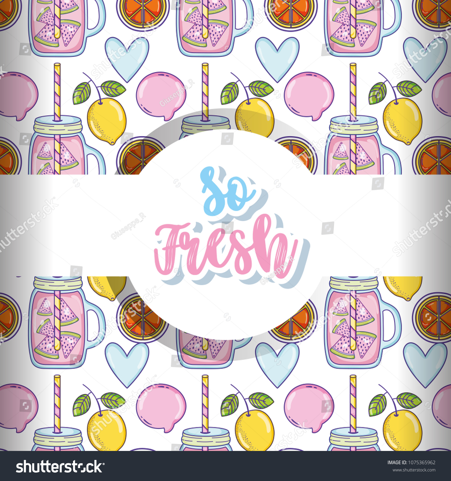 Fresh Cartoons Background: vector de stock (libre de regalías ...