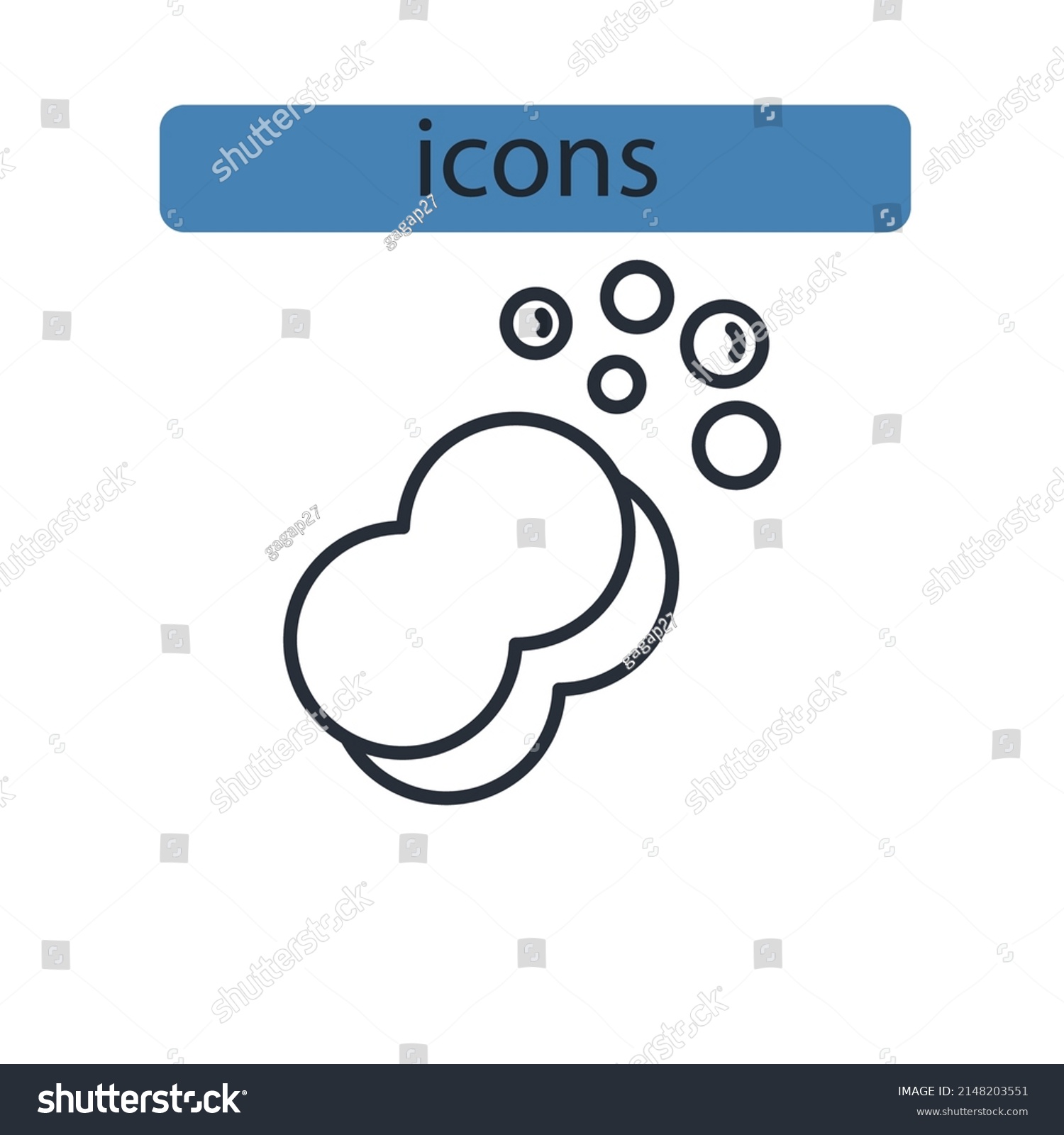 Soap Icons Symbol Vector Elements Infographic Stock Vector (Royalty ...