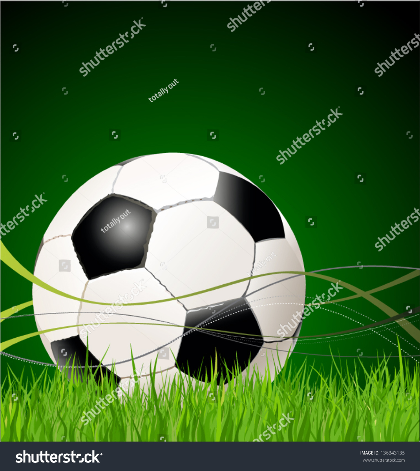 Soccer Background Stock Vector (Royalty Free) 136343135 | Shutterstock