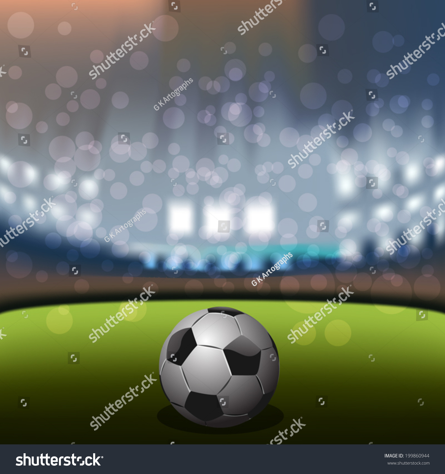 Soccer Background Stock Vector (Royalty Free) 199860944